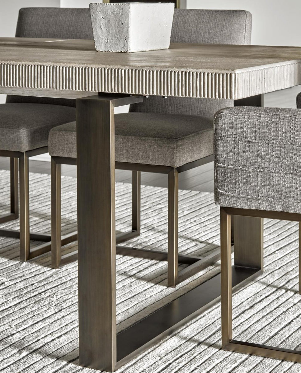 7PC Universal Furniture Modern Extendable Robards Rectangular Dining Table Set For 6, 643755 ...